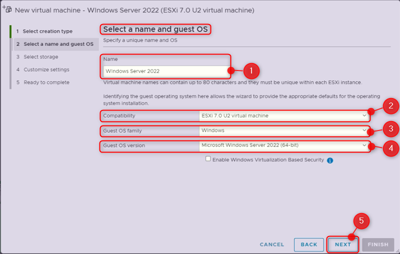 Creating A Virtual Machine On Esxi Host With Vmware Web Client