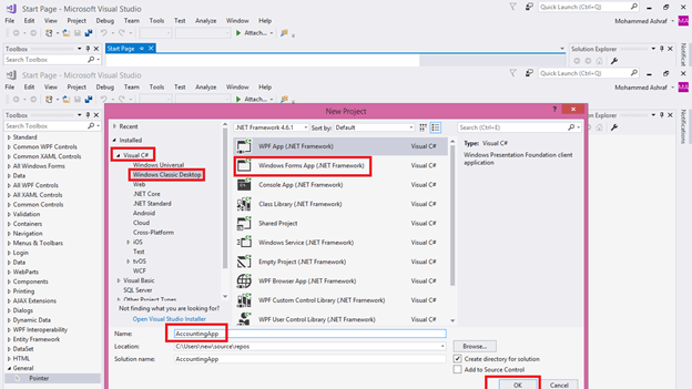 Creating Accounting Application With C# Tutorial - Part One