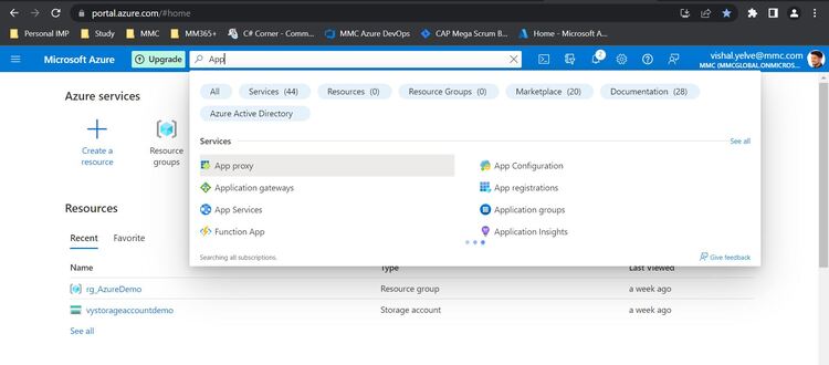 Creating An Azure Web App Using App Services 0599