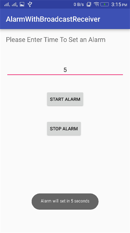Creating And Scheduling Alarms Using AlarmManager In Android
