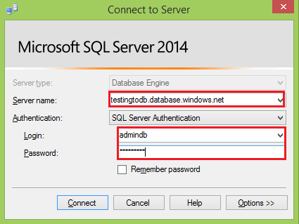 Creating And Using Azure SQL Server And Azure SQL Database