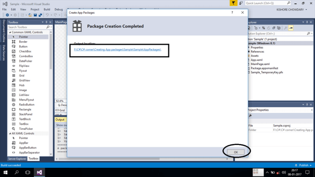 Creating App Packages In Microsoft Visual Studio