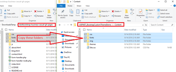 Creating ASP.NET MVC Web Application With Custom Bootstrap Theme VS ...