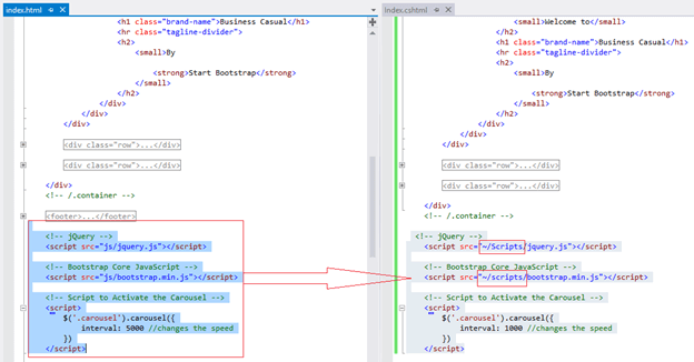 Creating Aspnet Mvc Web Application With Custom Bootstrap Theme Vs 7722