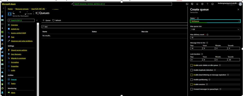 Creating Azure Service Bus Queues And Sending Messages To Queues Creating Azure Service Bus Queues And Sending Messages To Queues