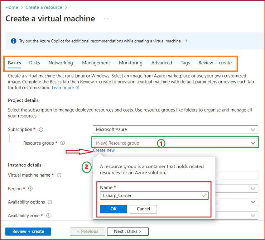 Creating Azure Virtual Machines, their Advantages and Disadvantages