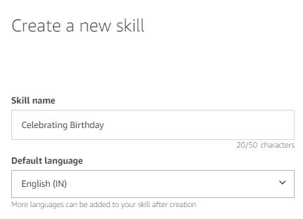 Creating Custom Birthdate Alexa Skill Using Alexa Hosted NodeJS