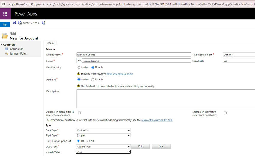 Creating Global Option Sets & Using Them Effectively in CRM