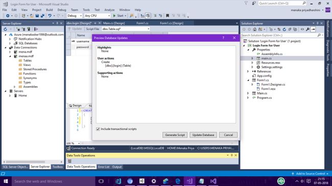 Creating Login Form Application Using Visual Studio 2017 Creating Login Form Application Using Visual Studio 2017