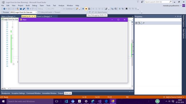 Creating Login Form Application Using Visual Studio 2017 Creating Login Form Application Using Visual Studio 2017