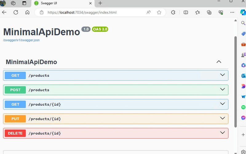 Creating Minimal API's quickly with ASP.NET Core