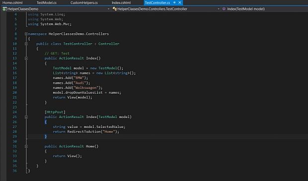 Creating More Complex Html Helpers And Using Those In Mvc