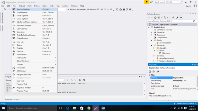 Creating Phoneword Android Project Using Xamarin Android Application