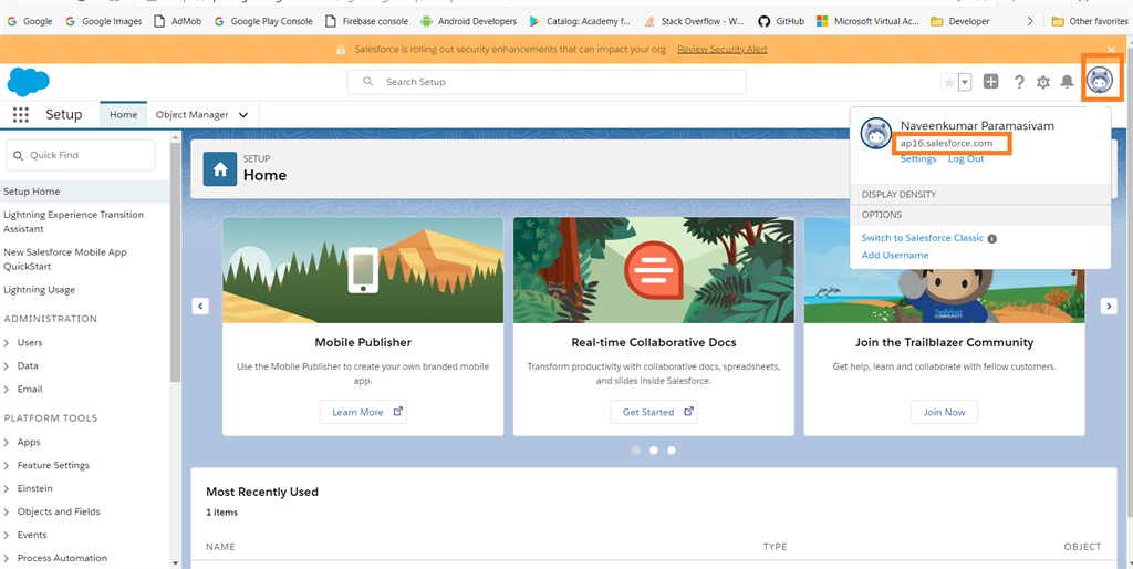 Creating Salesforce Developer Edition Account And Connect With