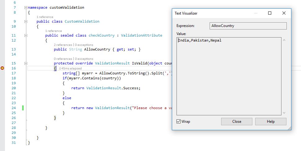 Creating Your Own Validation Attribute In Mvc And Web Api 20