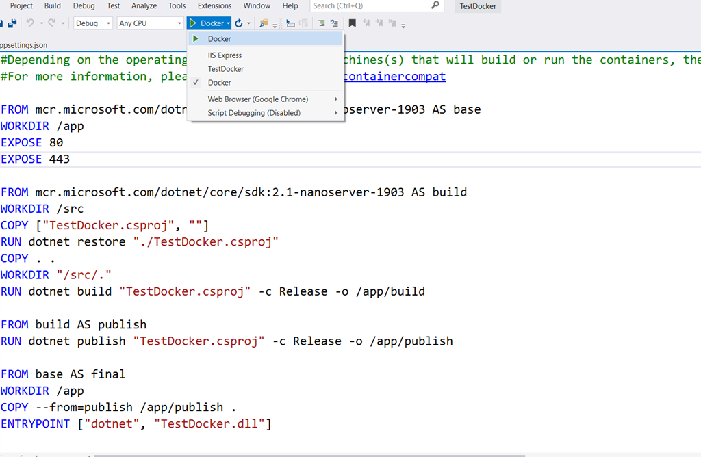 Cross Platform And Container Support Feature - ASP.NET Core