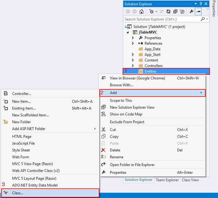 Crud Operation In Jtable Using Mvc