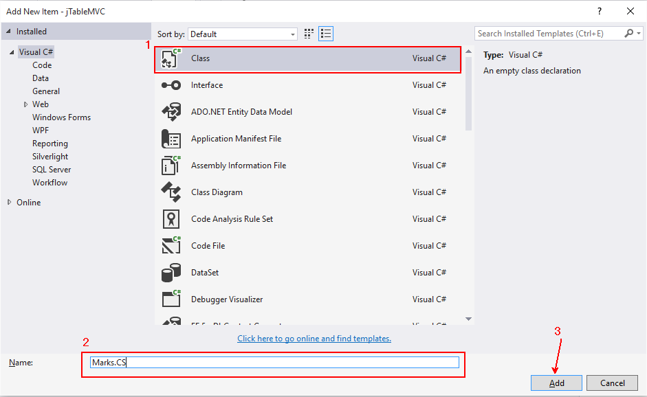 Crud Operation In Jtable Using Mvc