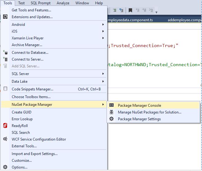 Crud Operations In Net Core With Angular And Entity Framework