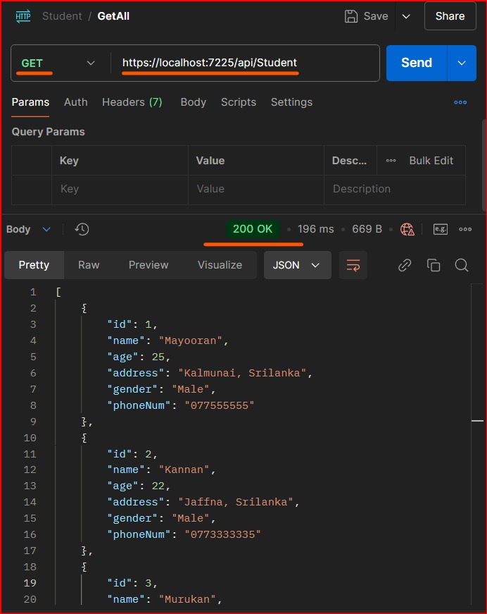 CRUD Operations with ASP.NET Core API and EF Core