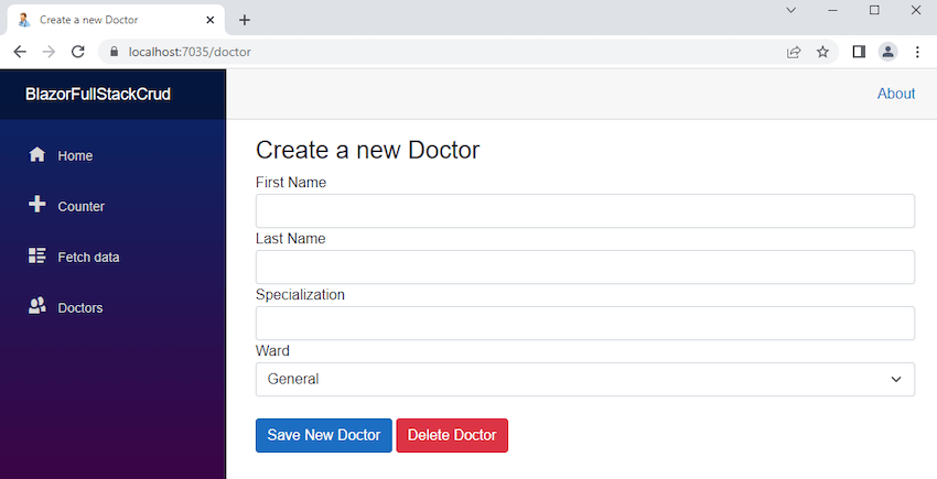 CRUD Operations With Blazor In .NET 6