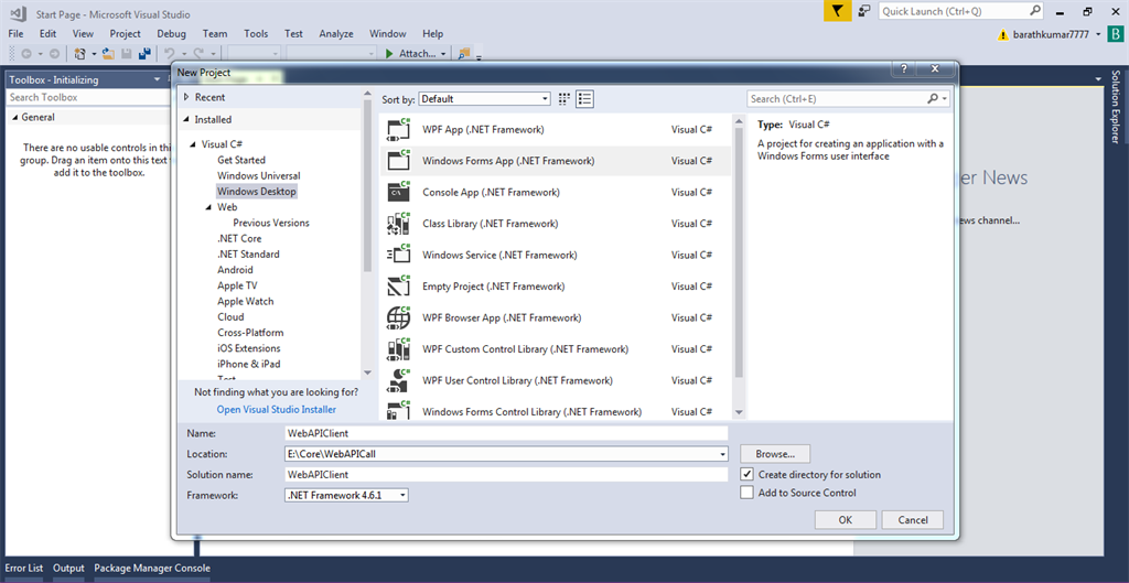 CRUD Web API Service Call Function In Windows Applications