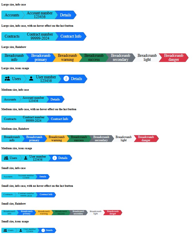 Custom Bootstrap 5 Breadcrumbs - Ver 3