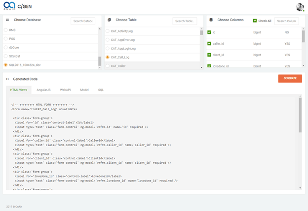 Custom Code-Generator Using ASP.NET Core Custom Code-Generator Using ASP.NET Core