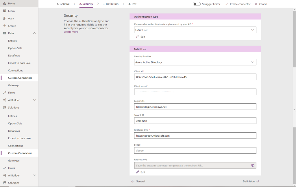 Custom Connector To Connect Graph Api In Powerapps 9026