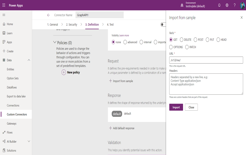 Custom Connector To Connect Graph Api In Powerapps 5300