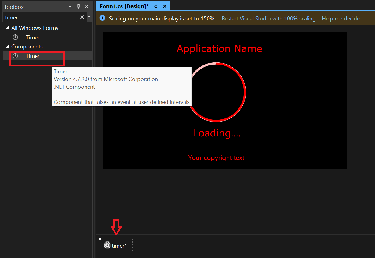 Custom Progress Bar In Splash Screen Using C#