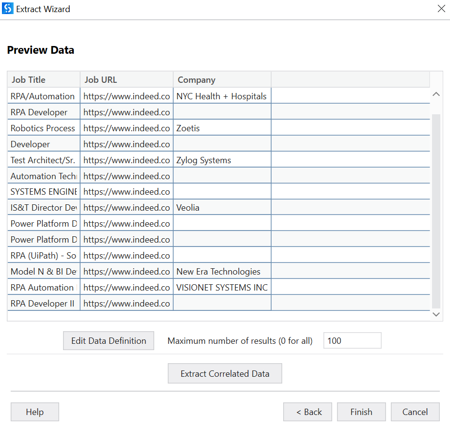Data Scraping Using UiPath