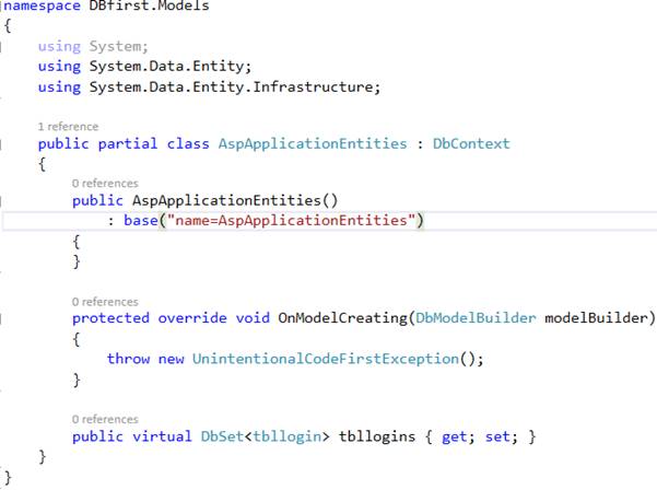 Database First Approach In Entity Framework Database First Approach In Entity Framework