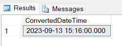 DateTime in SQL Server