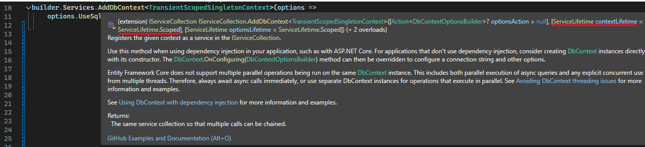 Dbcontext Register And Lifetime 1354