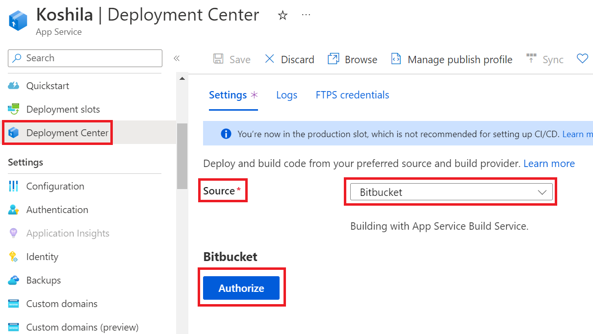 Deploy A Website From BitBucket To Microsoft Azure Deploy A Website From BitBucket To Microsoft Azure