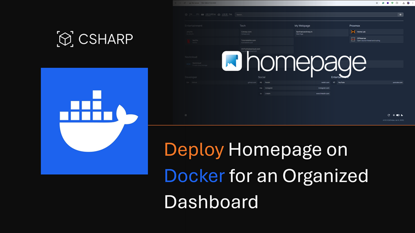 Deploy Homepage on Docker for an Organized Dashboard