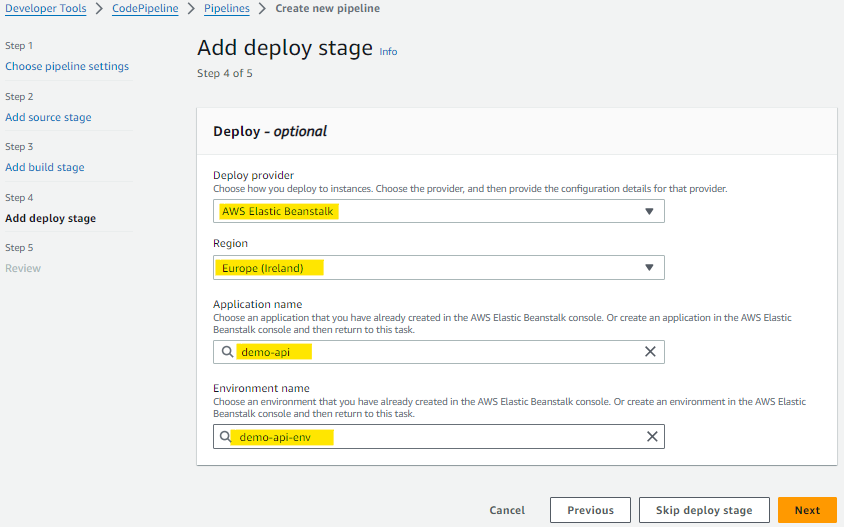 Deploy Net Core Web Api To Elastic Beanstalk Using Aws Codebuild And Codepipeline