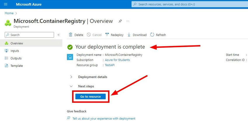 Deploy Python FastAPI using Azure Container registry Deploy Python FastAPI using Azure Container registry
