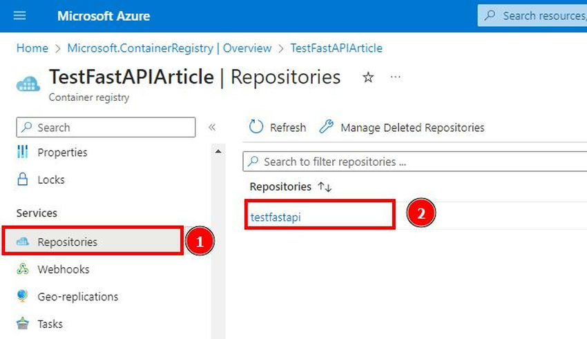 Deploy Python FastAPI using Azure Container registry Deploy Python FastAPI using Azure Container registry