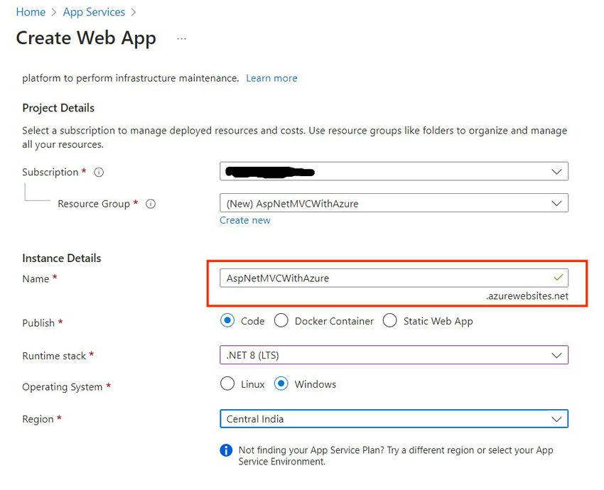 Deploying a .NET MVC App on Azure App Services