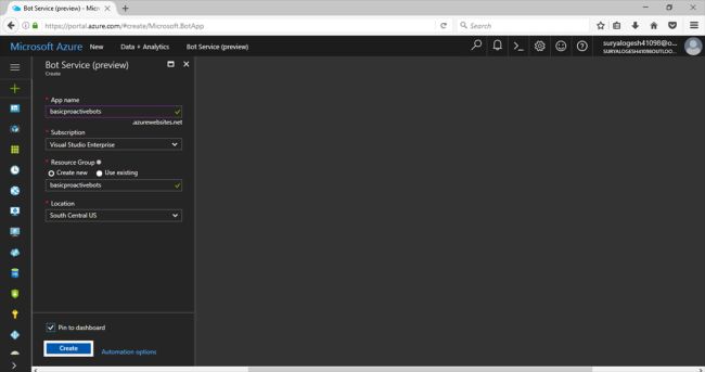 Deploying A Proactive Bot Using The Microsoft Azure Bot Service