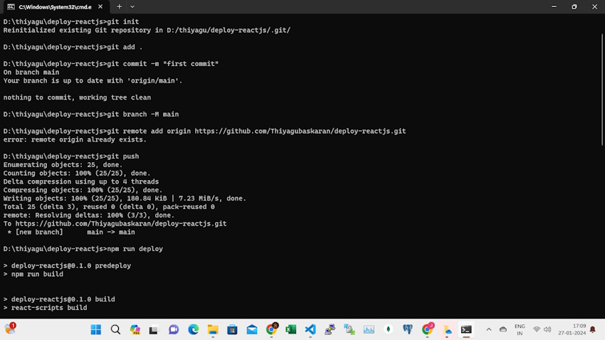 Deploying A React App To Github Pages