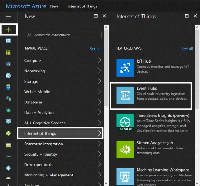 Deploying Event Hubs In Azure Portal
