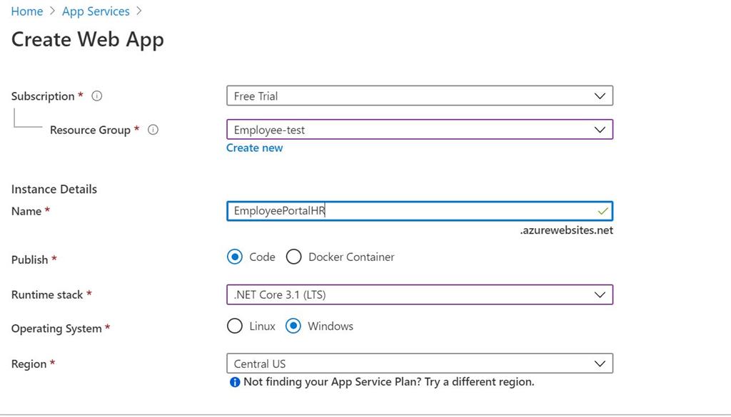 Deploying Blazor Wasm Net Core 31 Hosted To Azure Cloud Paas Model Connected To Azure Sql