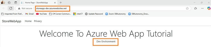 Deployment Slot in Azure Web App Service