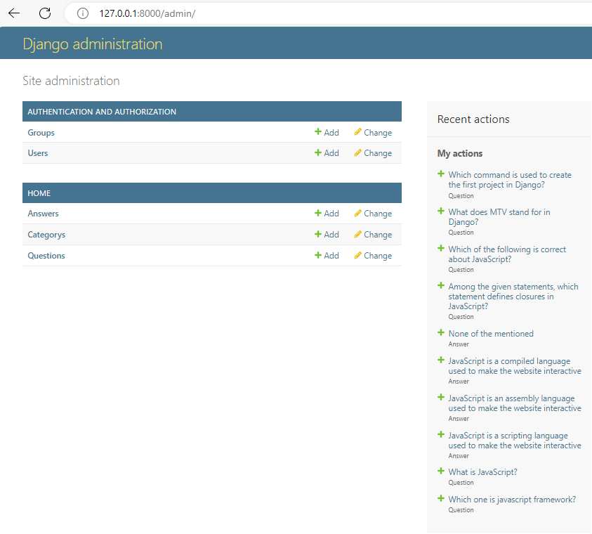 Designing a Quiz App with Django: From Concept to Completion
