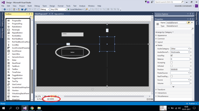Designing Application Using Microsoft Visual Studio