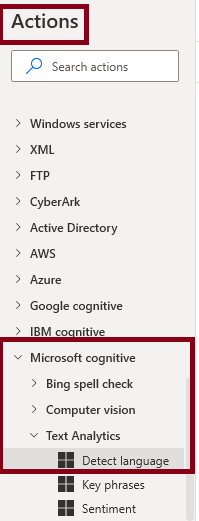 Detect Language Action In Microsoft Text Analysis Cognitive Service ...