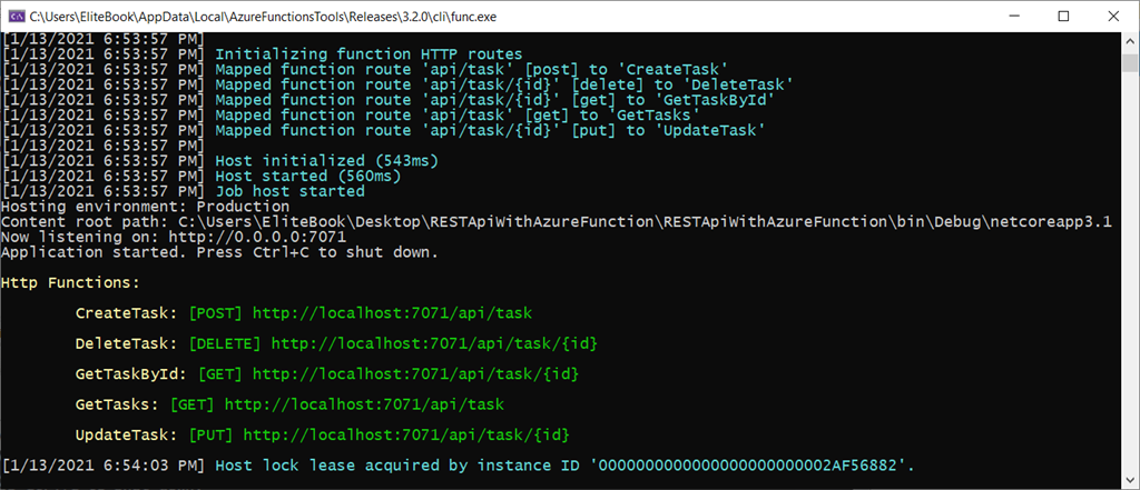 Develop A REST API With Azure Functions Using SQL